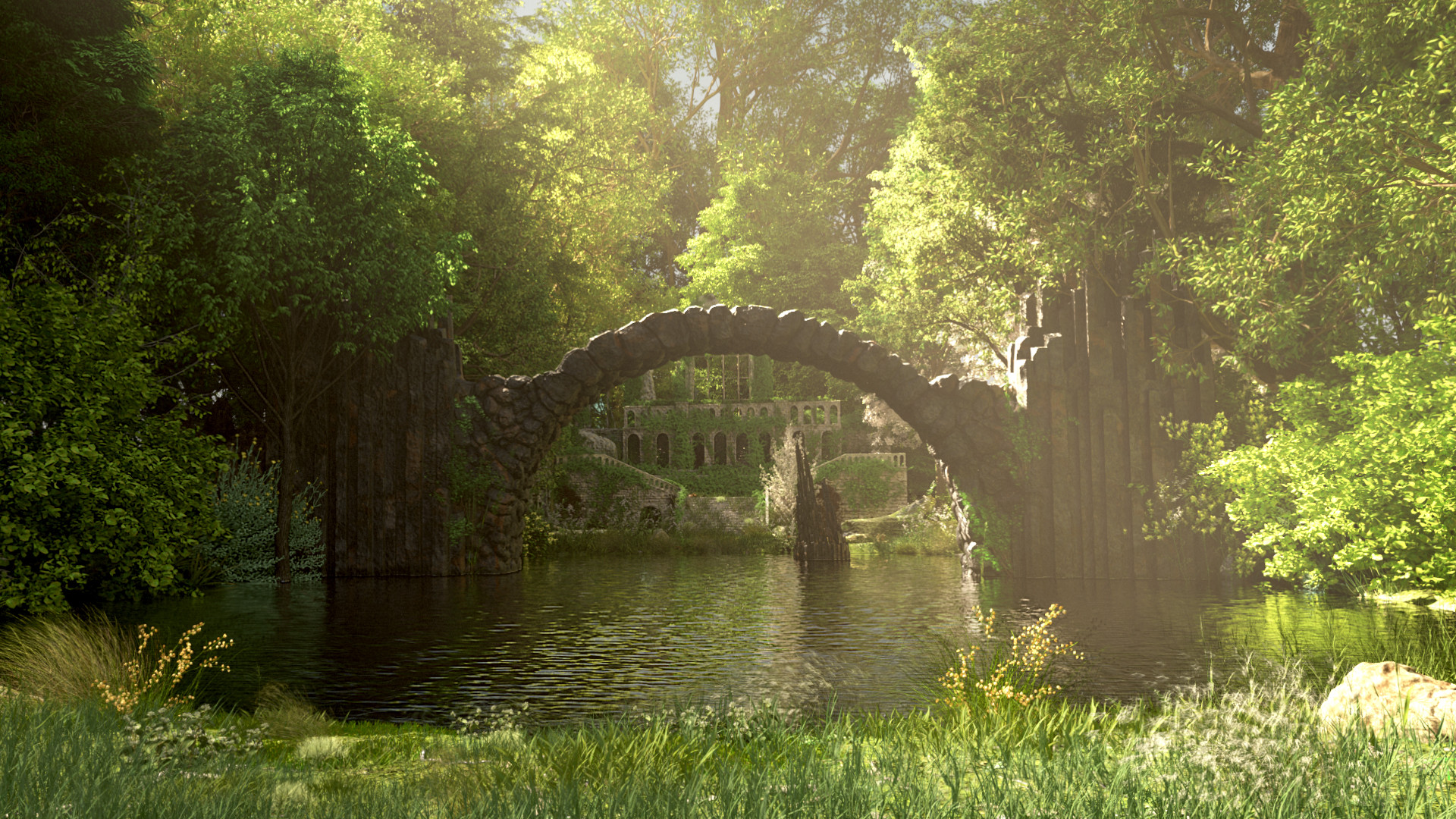ArtStation - Fairy tale Bridge
