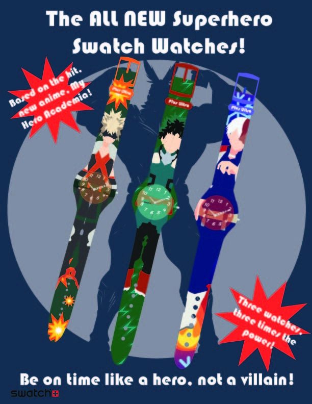 Vaniah Howell - My Hero Academia Fan Swatch Watch Designs
