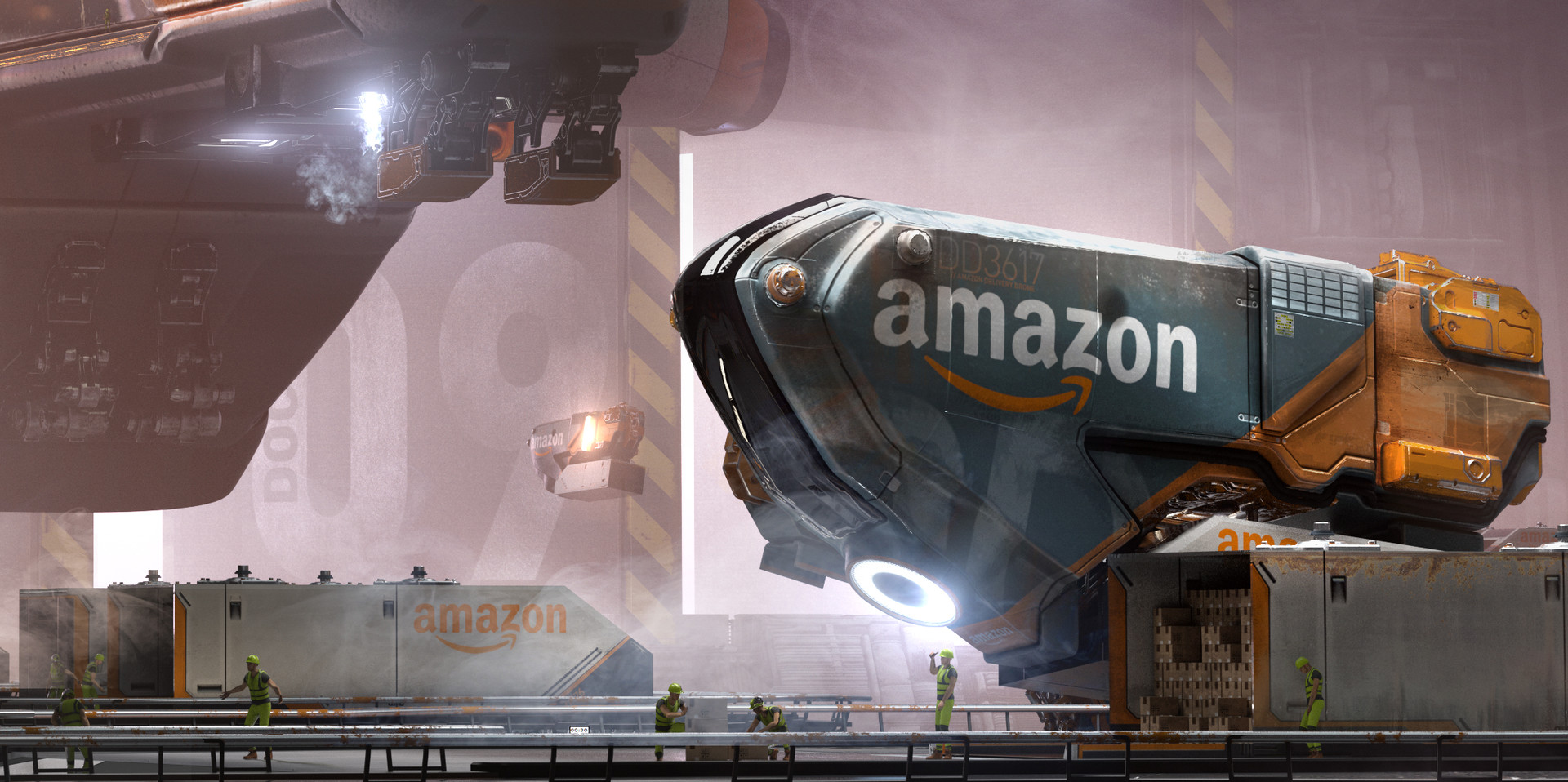 Daniel Balzer - Amazon Loading Dock Concept Art
