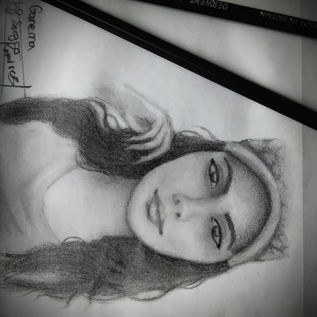 ArtStation - Girl pencil sketch