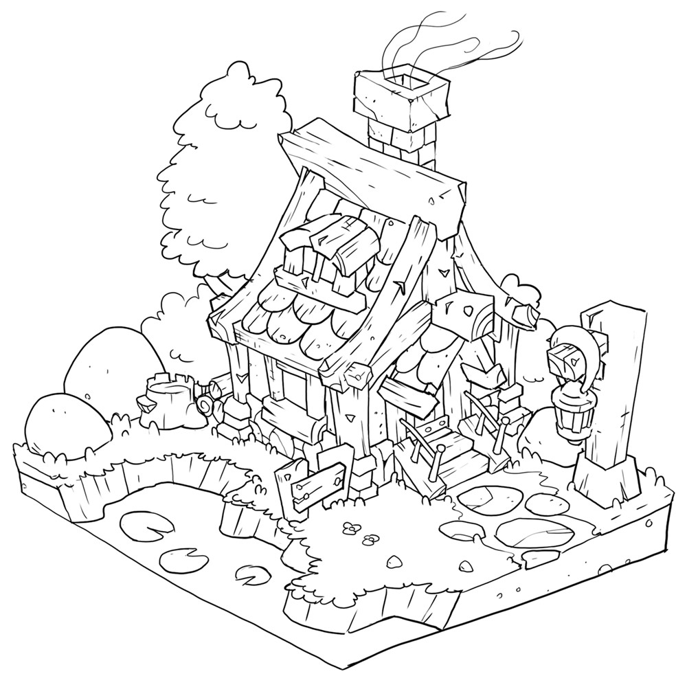 clash of clans coloring book