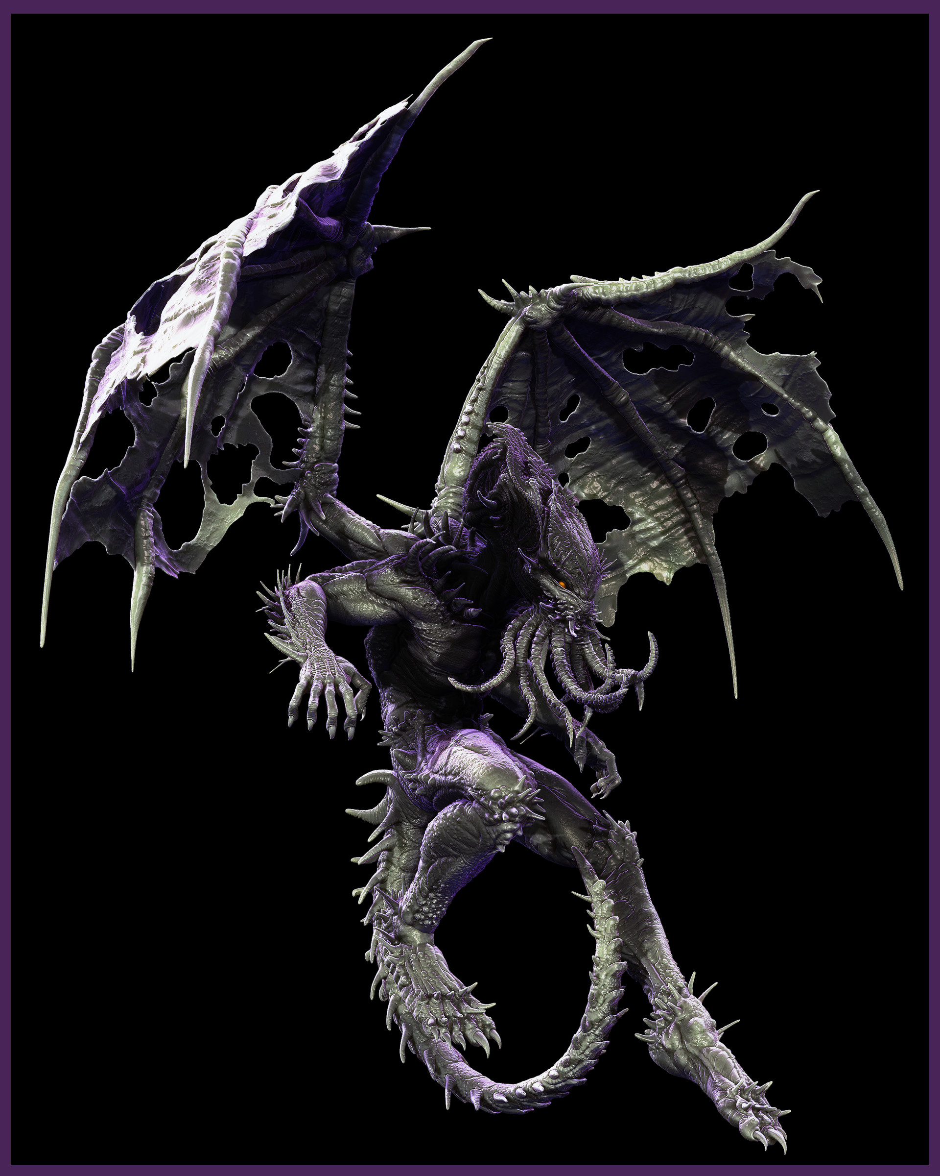 ArtStation - Flying Cthulhu