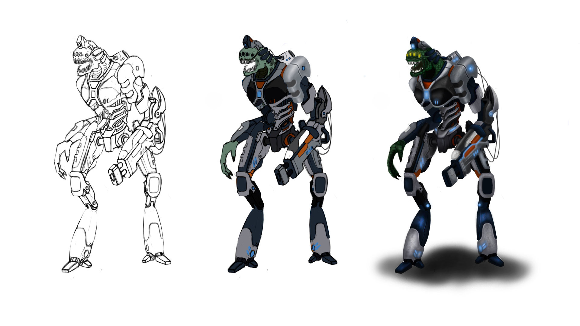 ArtStation - Cyborg alien