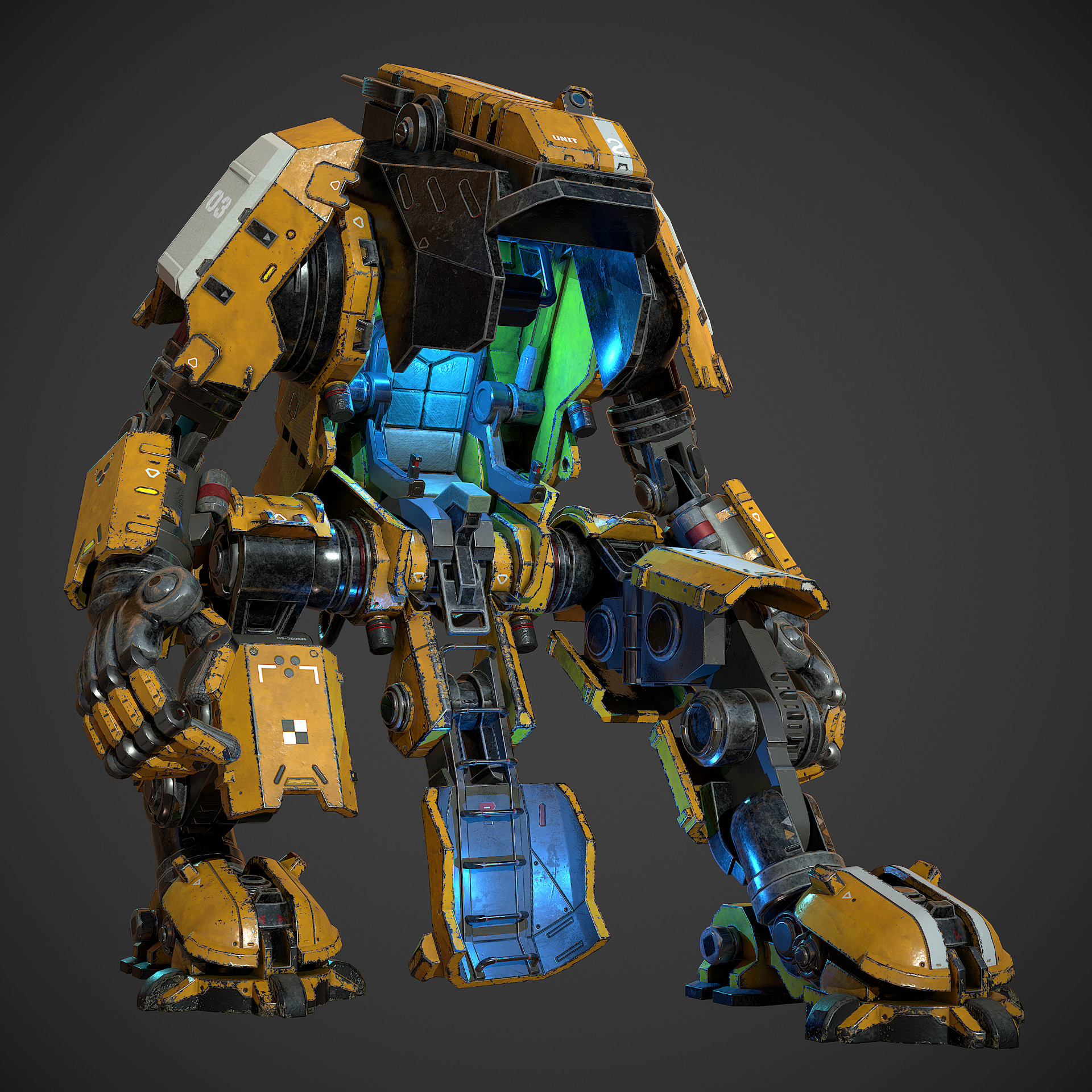 ArtStation - M.S.R.U Prototype Mech