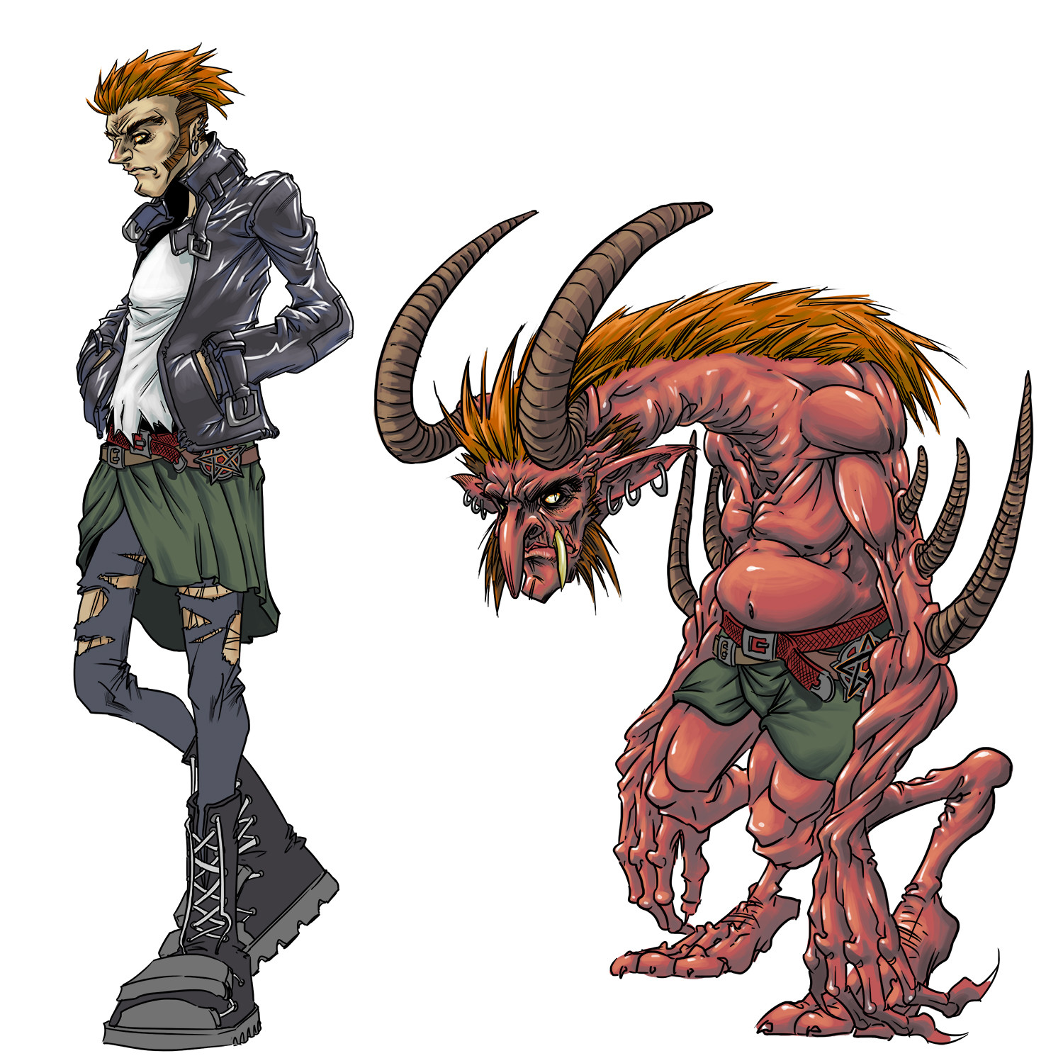 Andrew Losq - Demon Char in 2 Forms