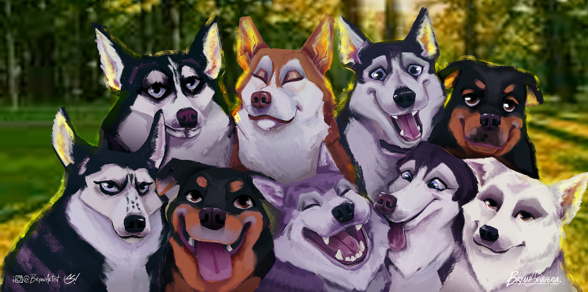 ArtStation - Doggies! (Commission)