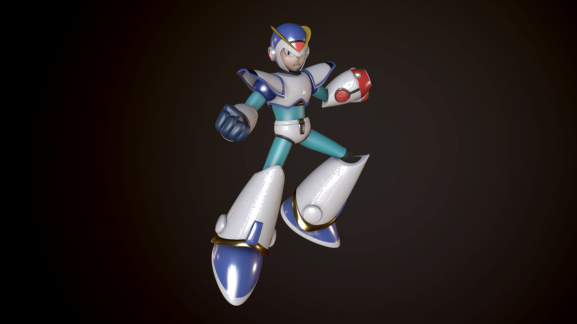 ArtStation - Mega Man X-Upgrade Armor-Finished Product