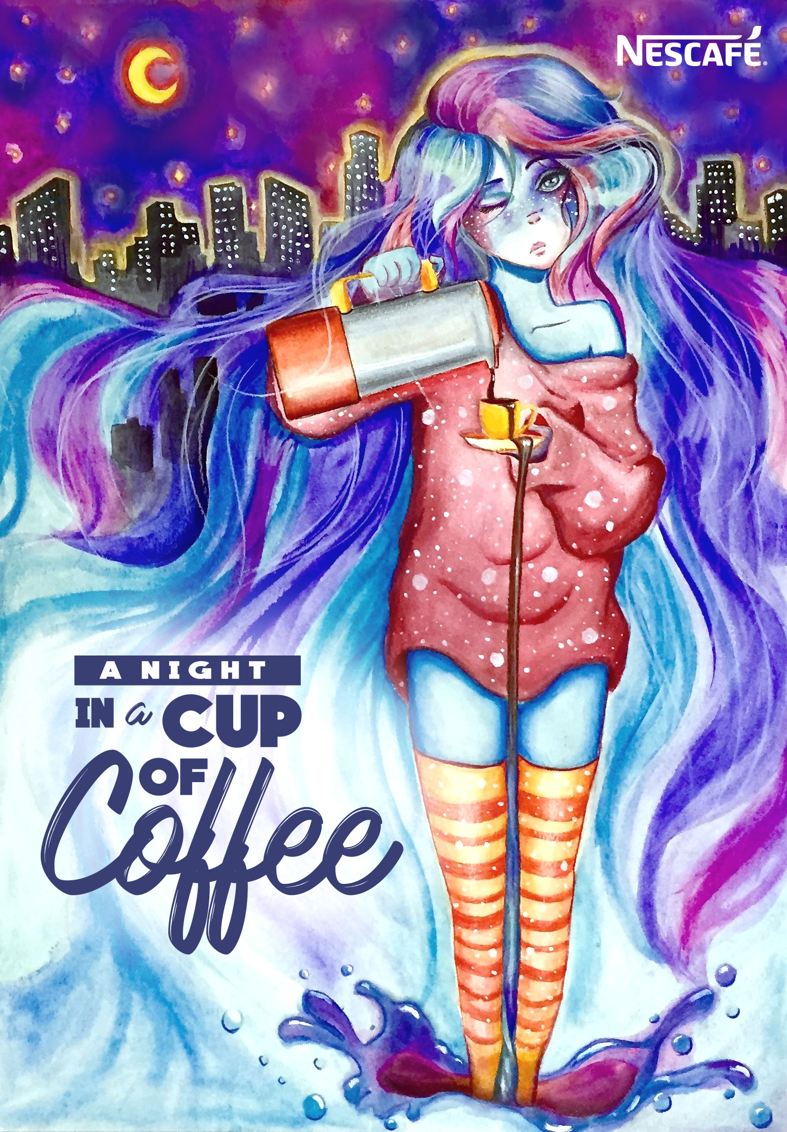 ArtStation - A Night in a Cup of Coffee