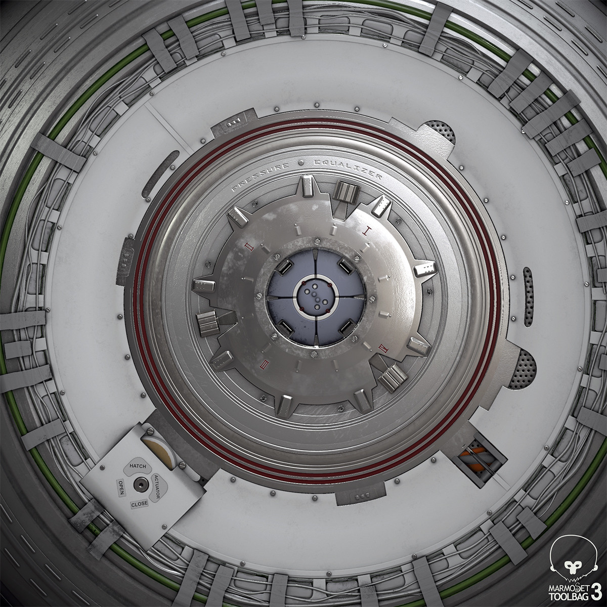 ArtStation - [Substance Designer] Space Hatch inspiration