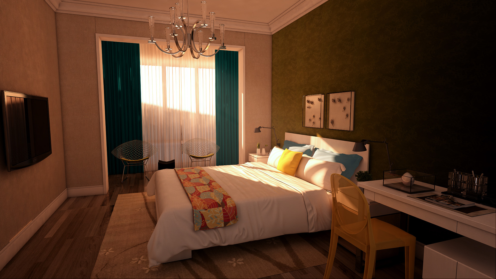 ArtStation - Evening room light