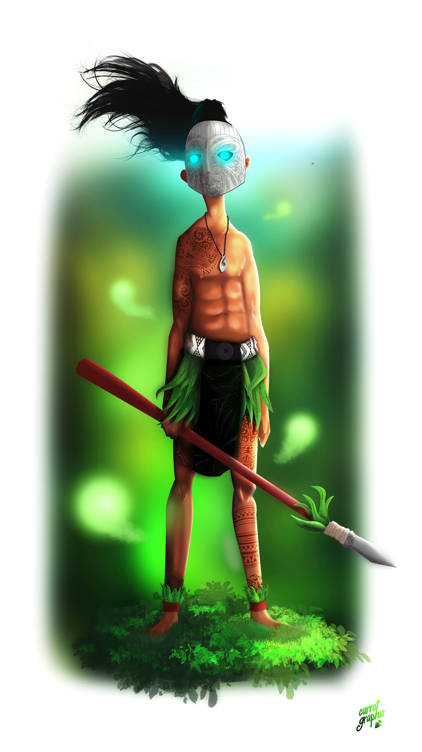 ArtStation - Maori Warrior - Tane Mahuta