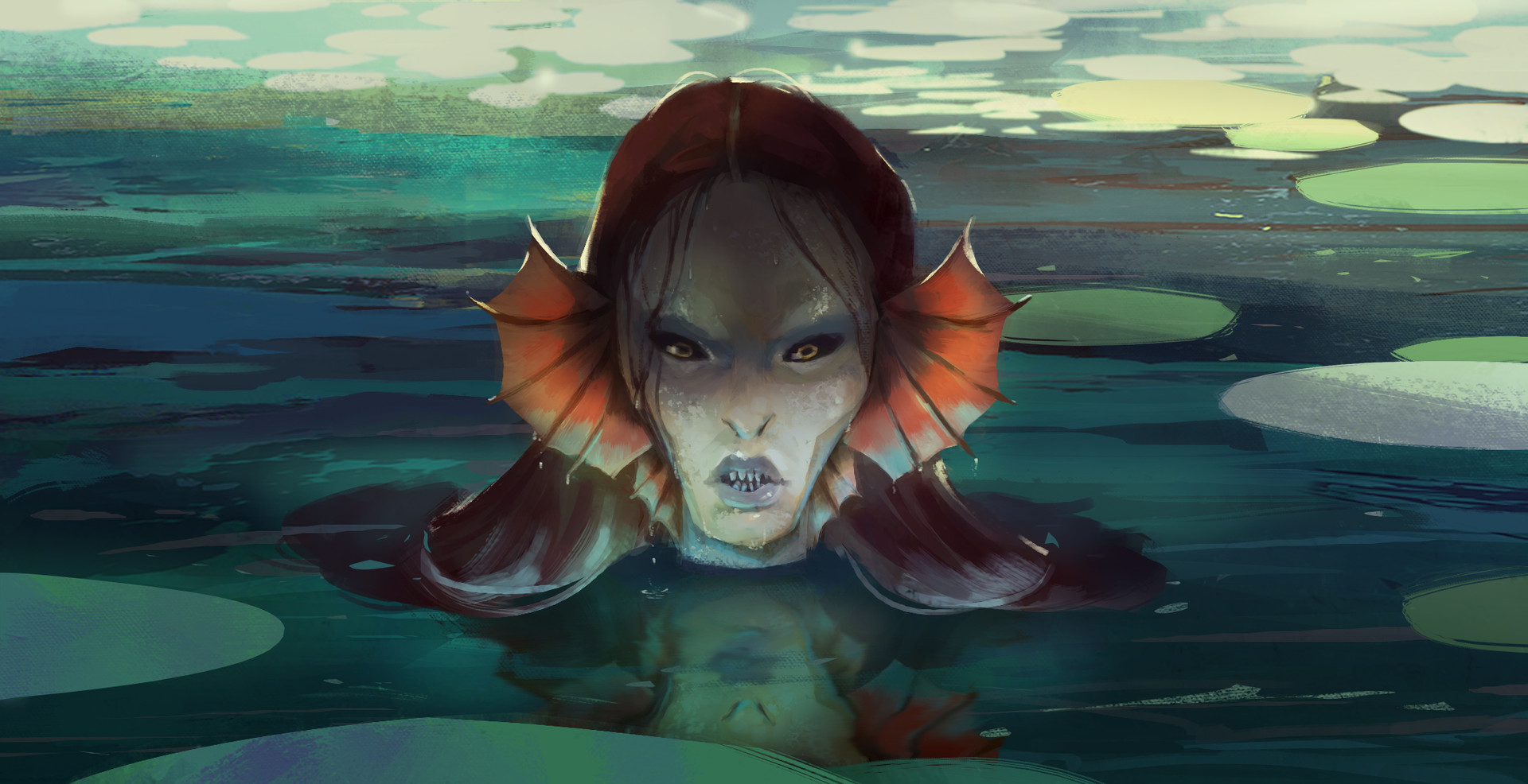 Swamp Mermaid by Hilary Purnamasari : r/ImaginaryMerfolk