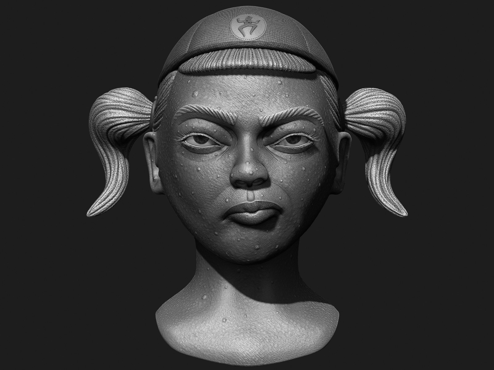 Art Van D'lay - Girl Scout - Bust (Clay Render) - from The Arc of the ...