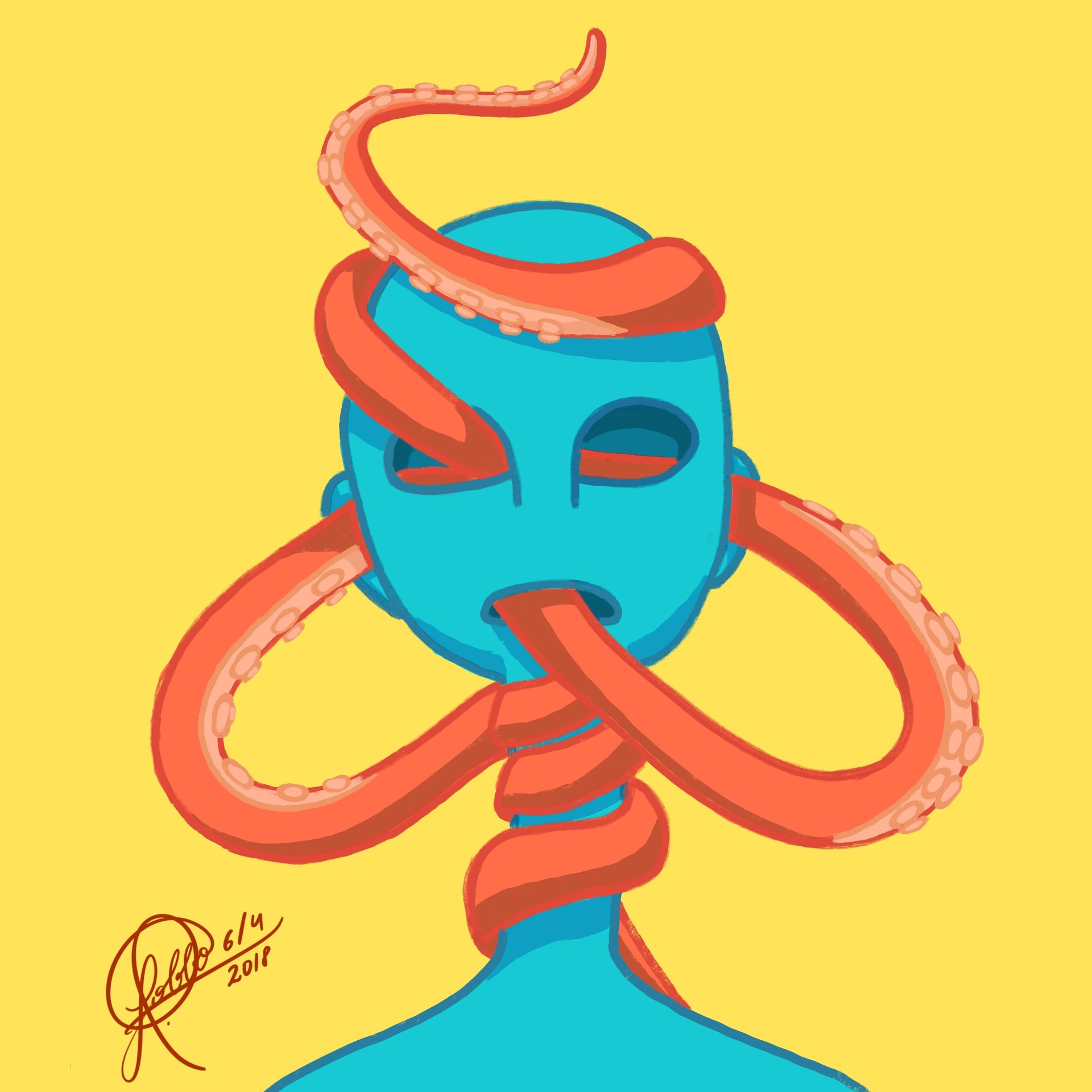 ArtStation - Parasite Octopus / Polvo Parasita