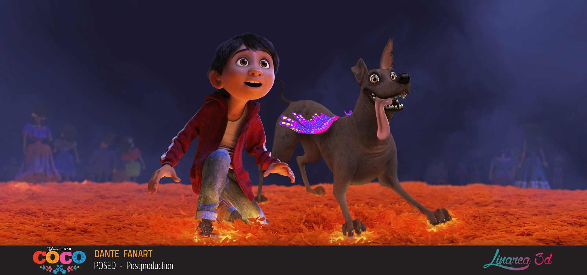 Linarea 3d - Dante (COCO) - Fan art