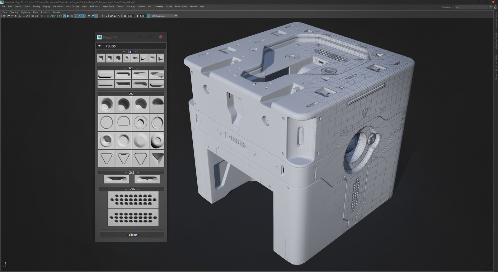 - Wizix - - Script PlugIt - Hard Surface Modeling Plugs for Maya - Gumroad