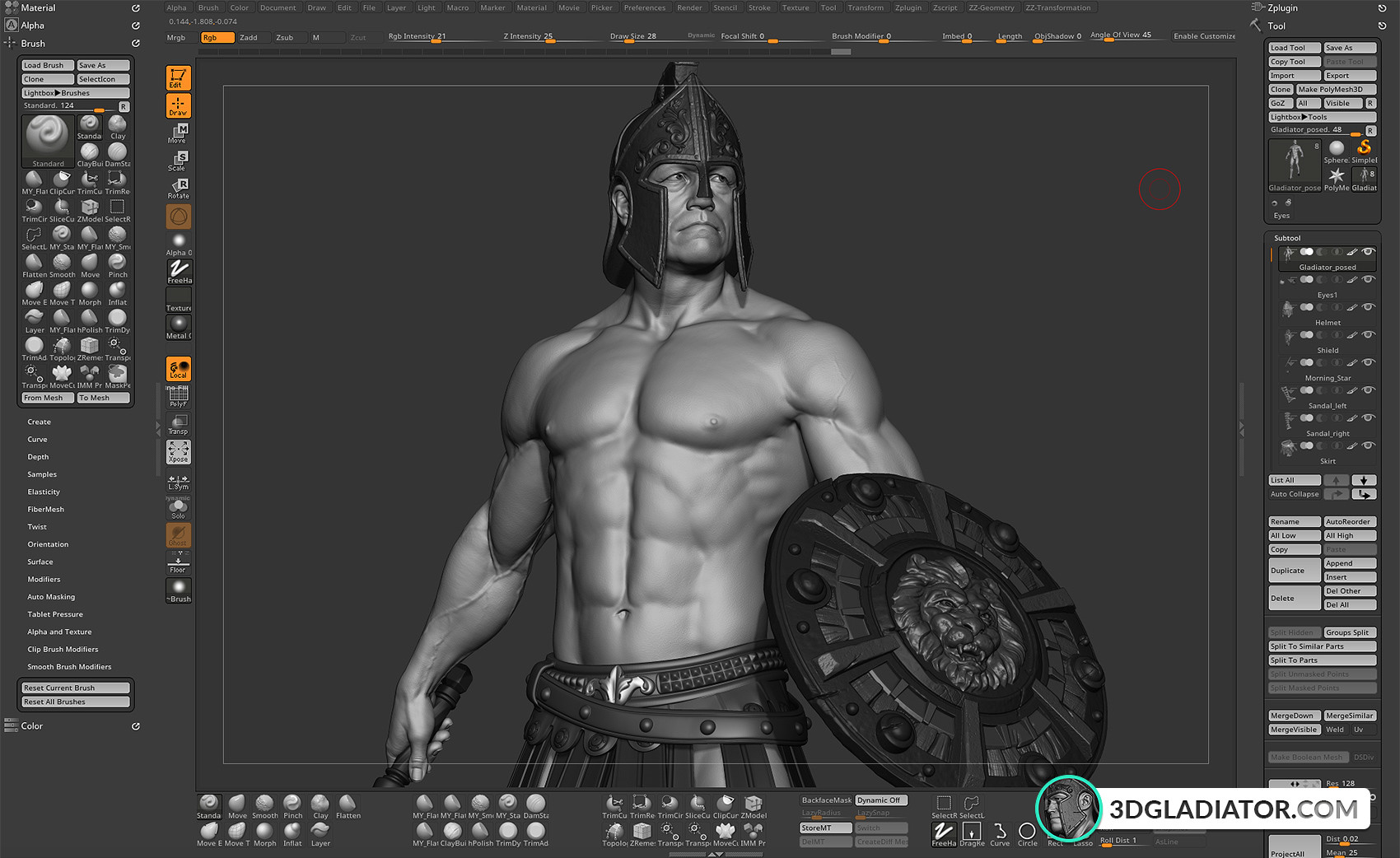 Ben | 3D Gladiator - FREE 3D Gladiator Model