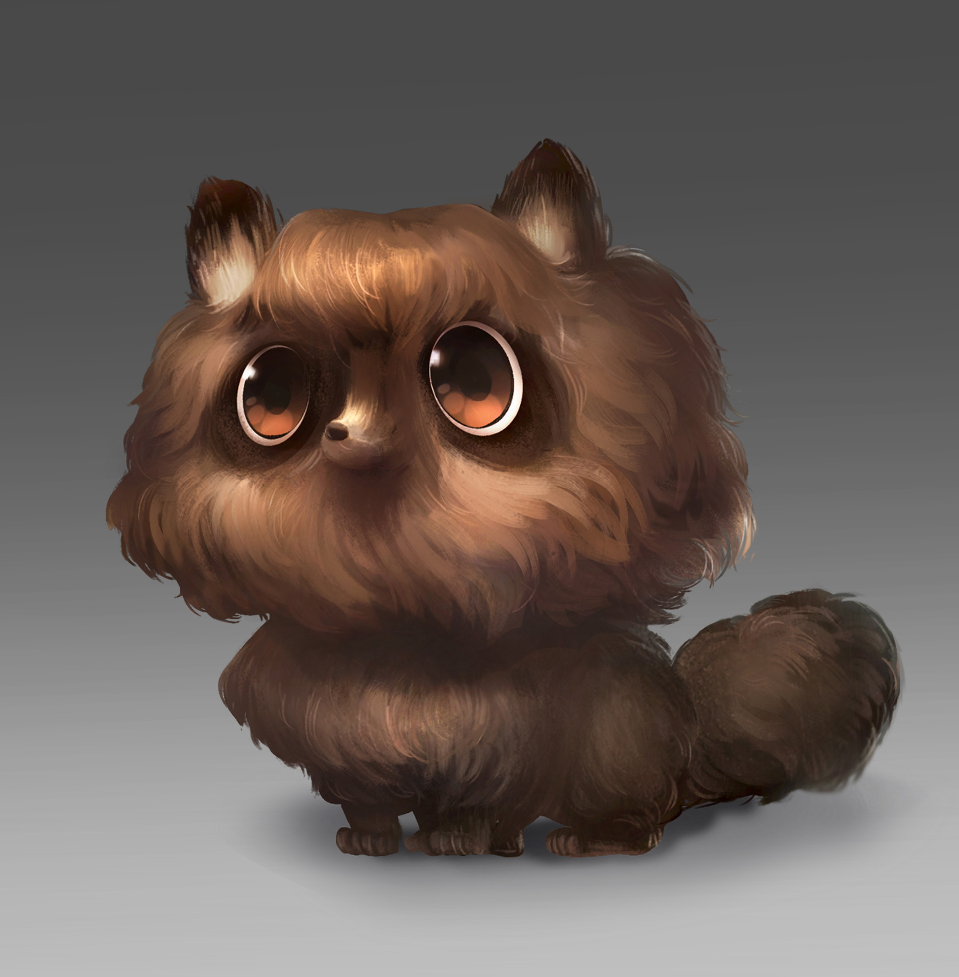 ArtStation - Moriko's Tanuki form Concept Art