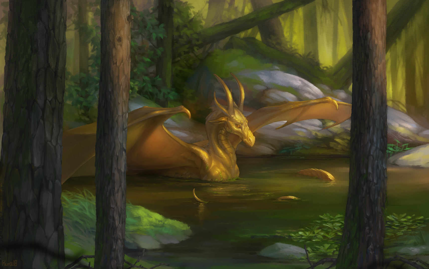 ArtStation - Golden light