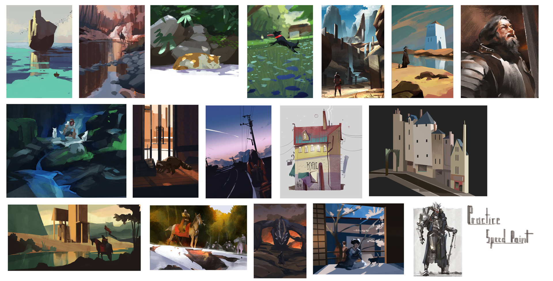 ArtStation - My practice speedpaint from other artist