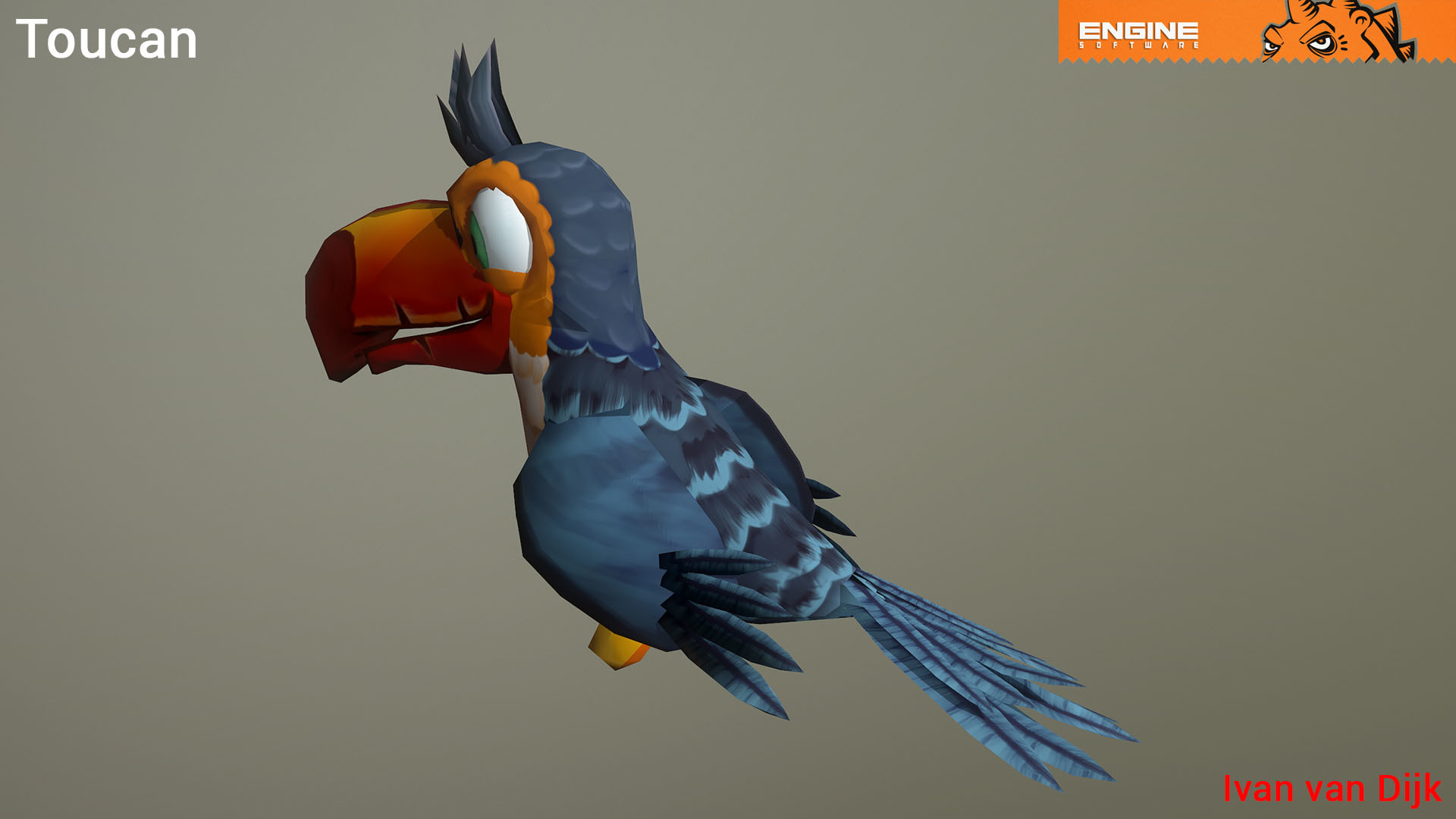 Ivan van Dijk - Low Poly Toucan with idle animations