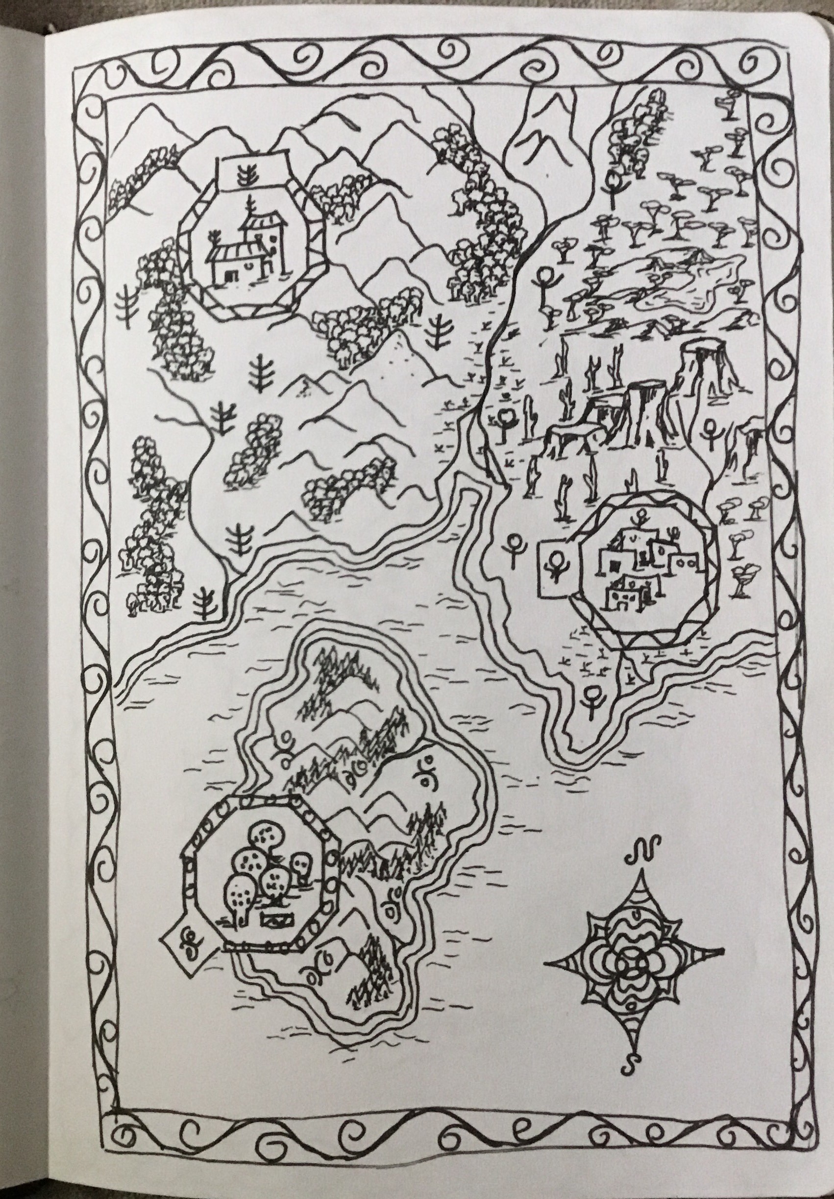 ArtStation - RPG Map with magnifying glass