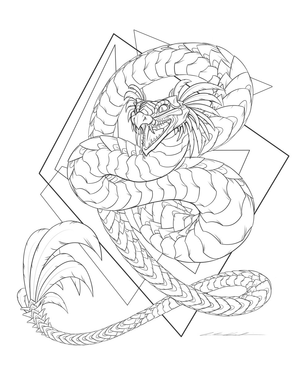 basilisk coloring pages