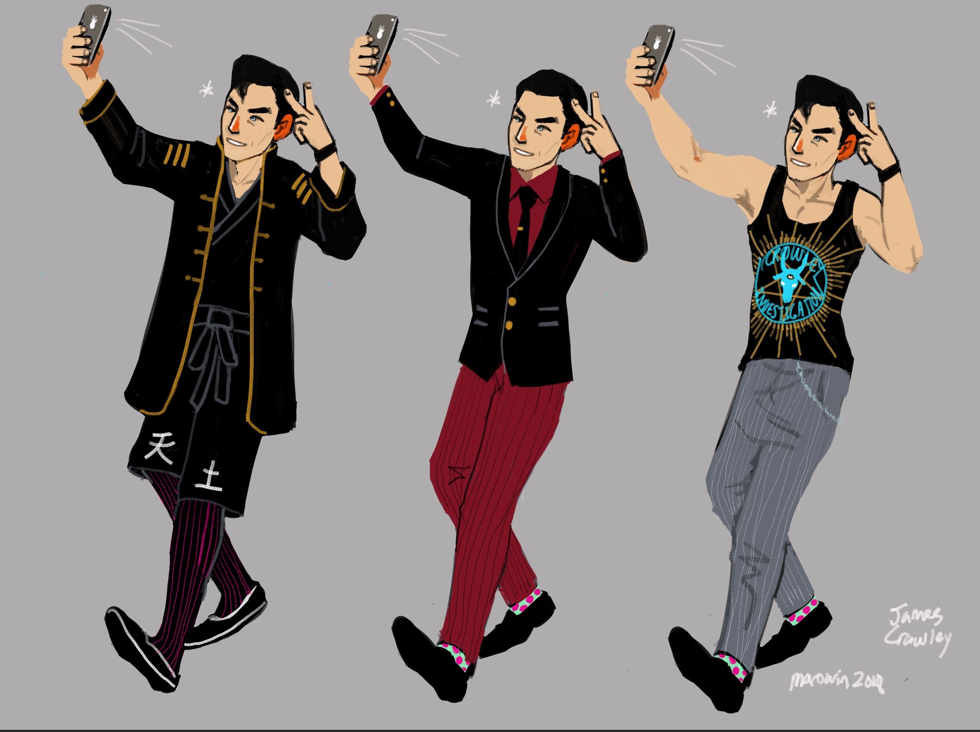 ArtStation - Character design - Selfie Time