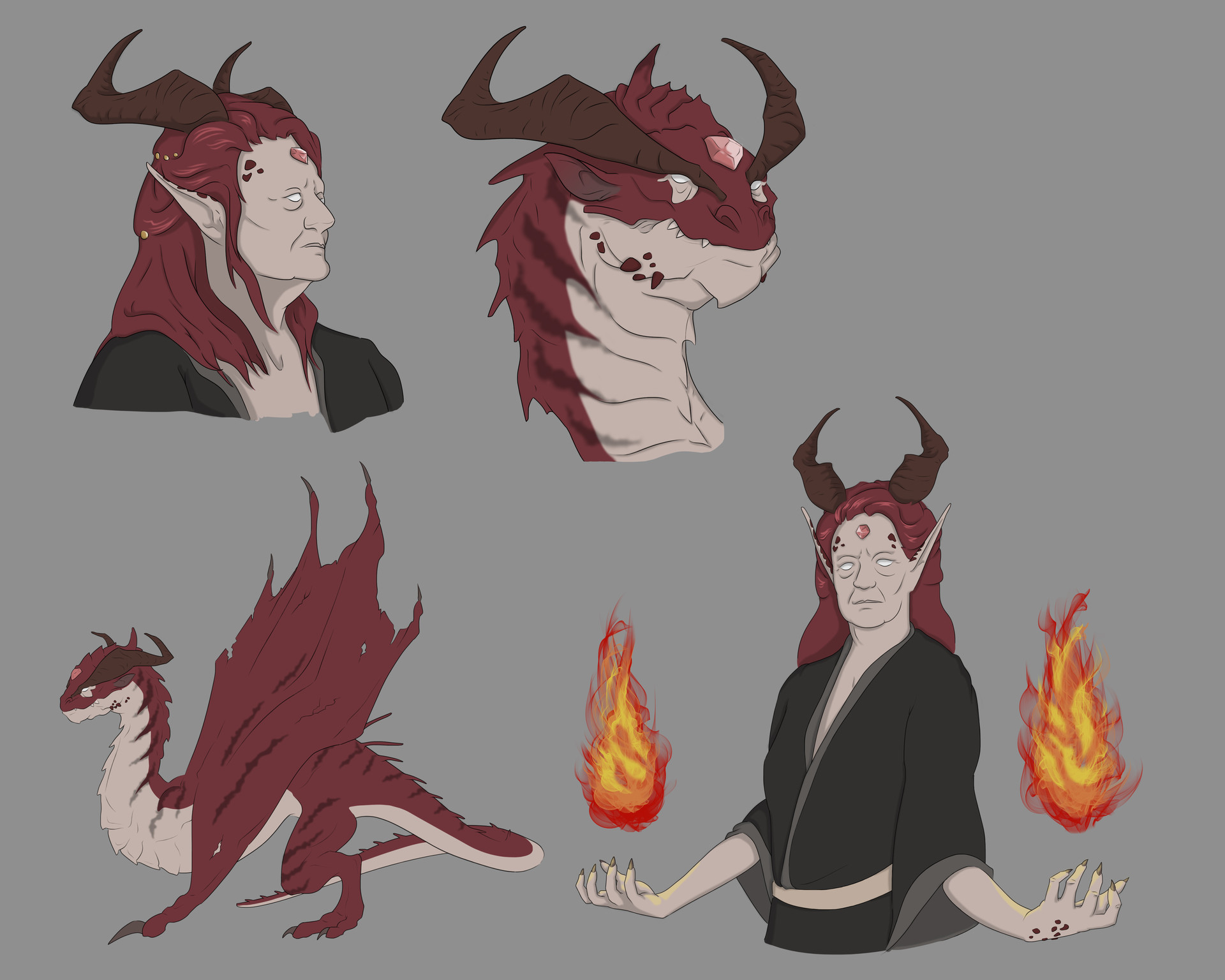 ArtStation - Ancient Red Dragon