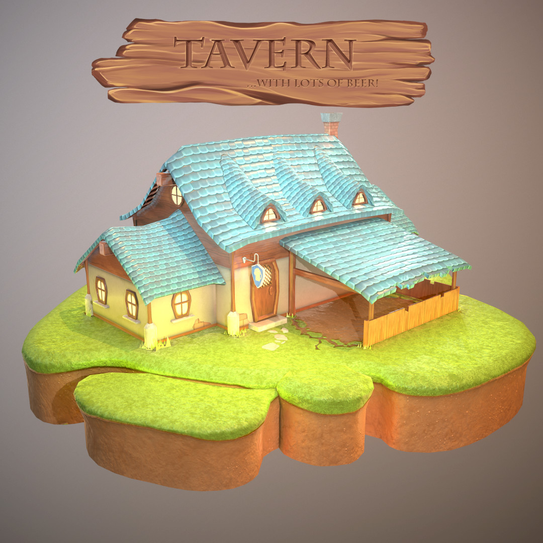 ArtStation - Stylized Tavern