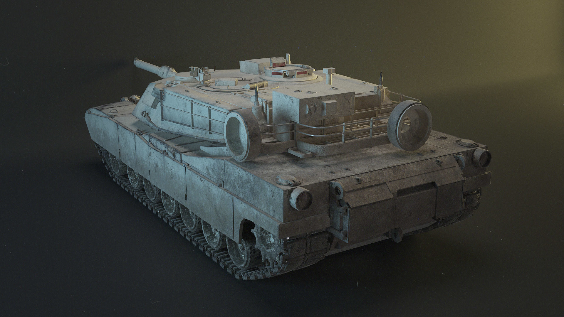 Art Island Studio - M1 Abrams battle tank texturing