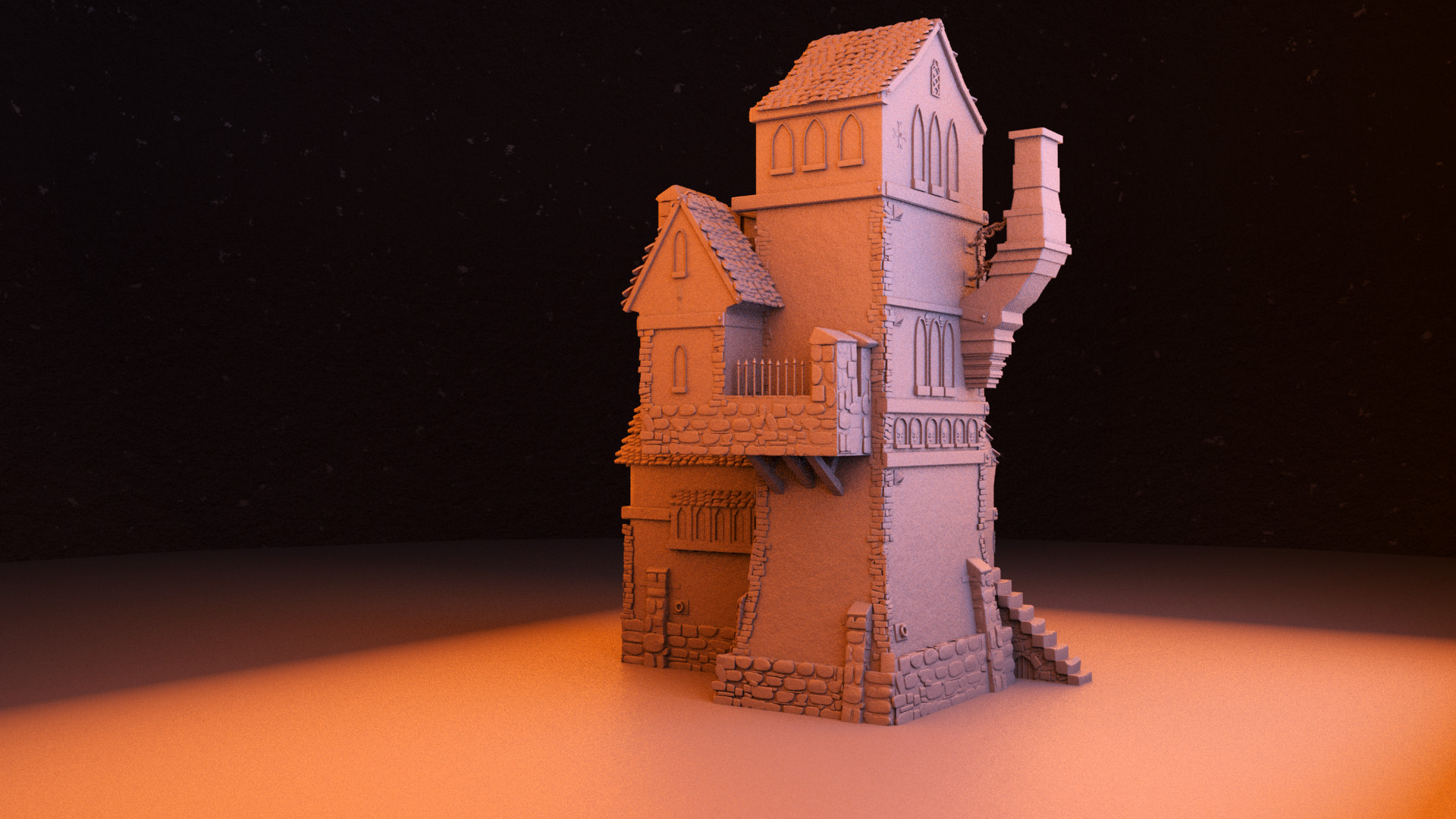 Brandon Parnell - Haunted Tower (WIP)