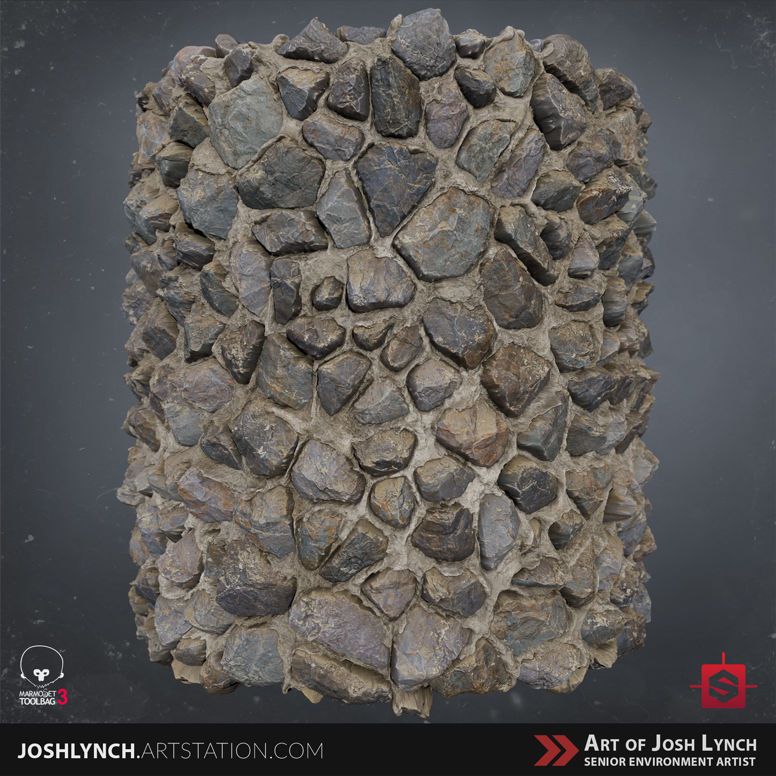 Joshua Lynch - ArtStation Masterclass Stone Wall Study