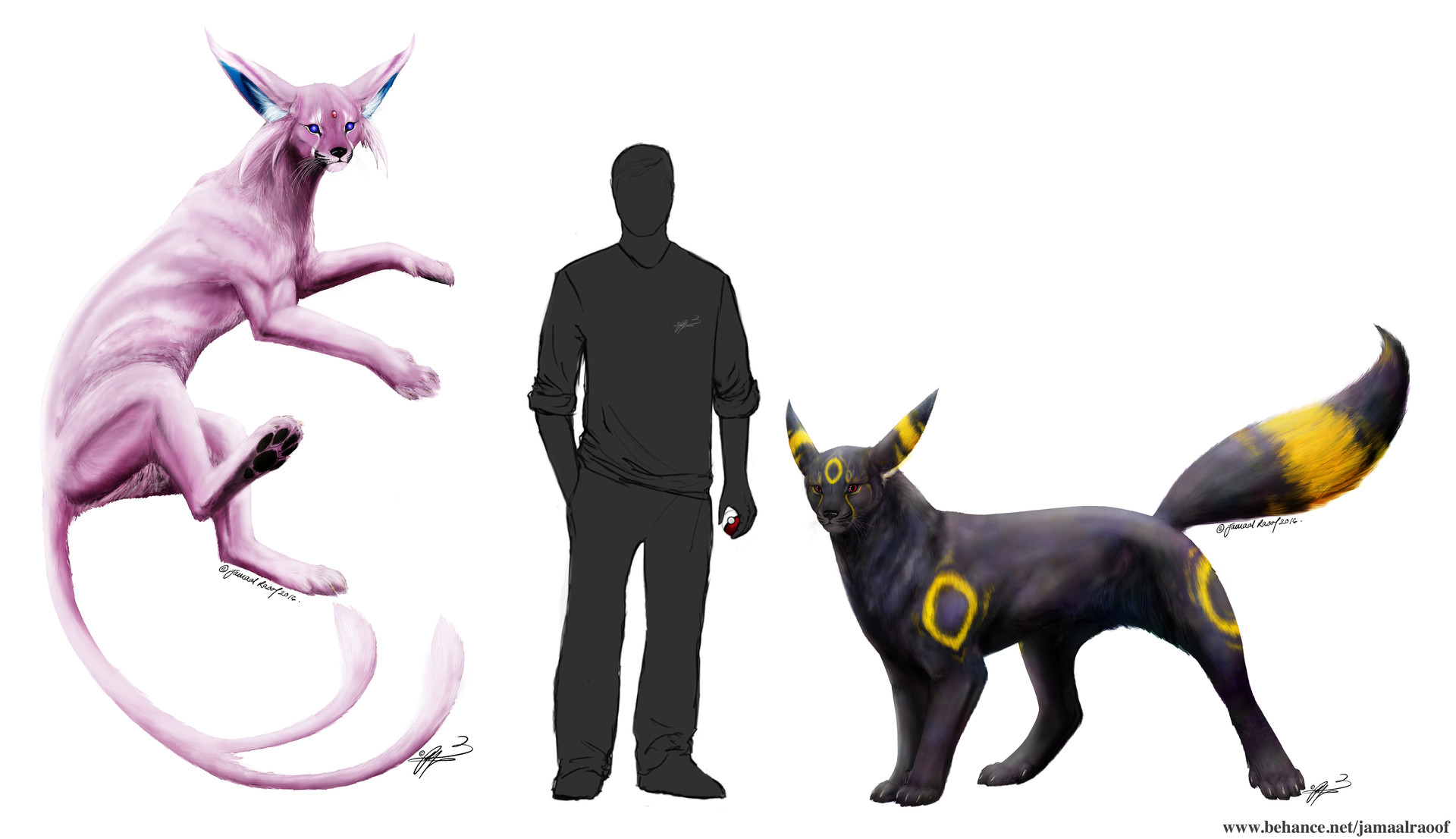 Human Umbreon And Espeon