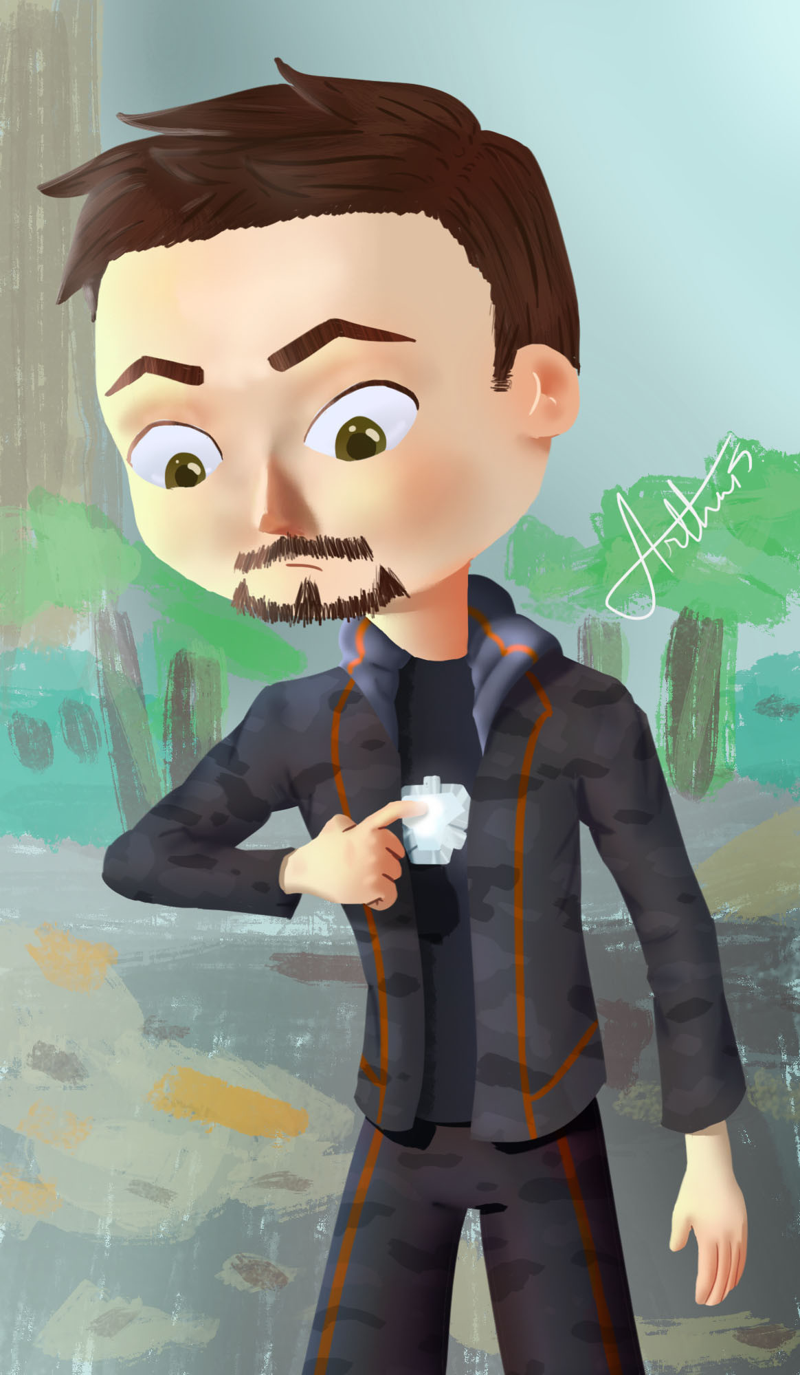 ArtStation - Tony Stark Bighead