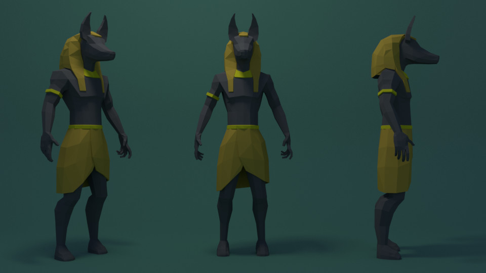 ArtStation - Anubis Lowpoly