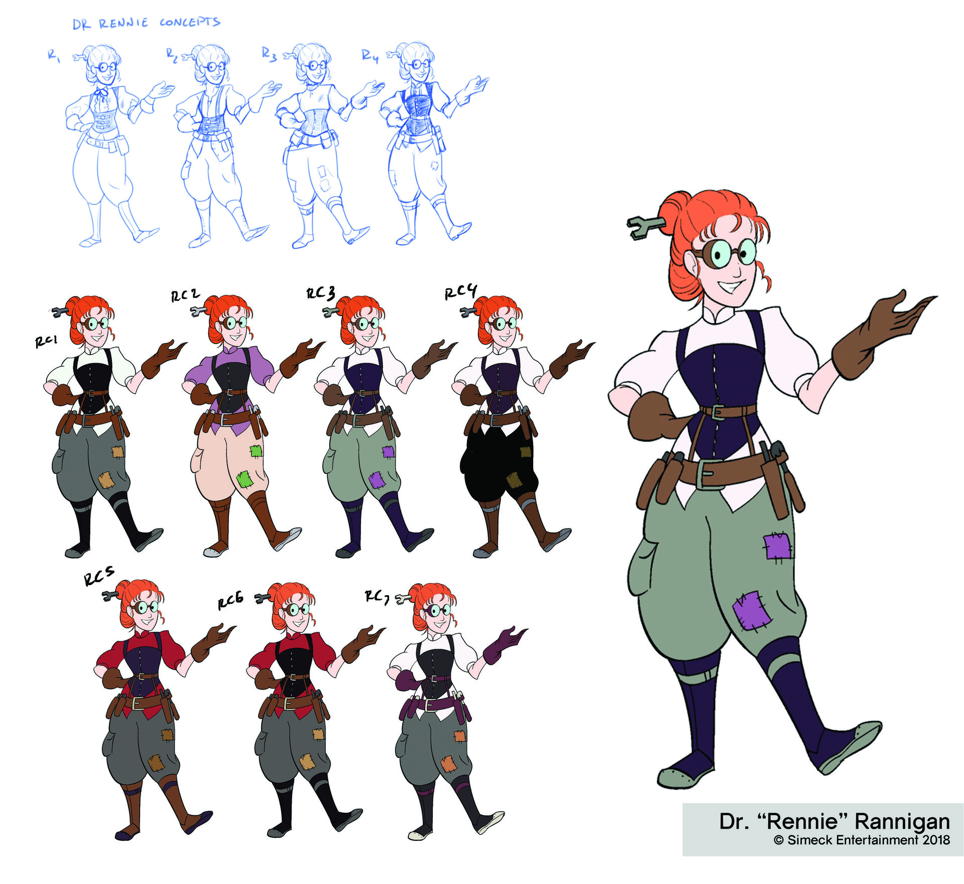 ArtStation - Dr. Rennie Character Design, Nancy Olivo