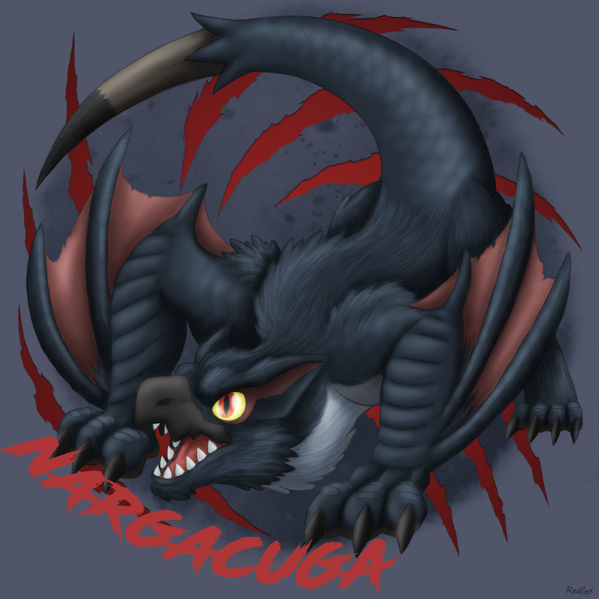 ArtStation - Nargacuga, Redfox The Kitsune