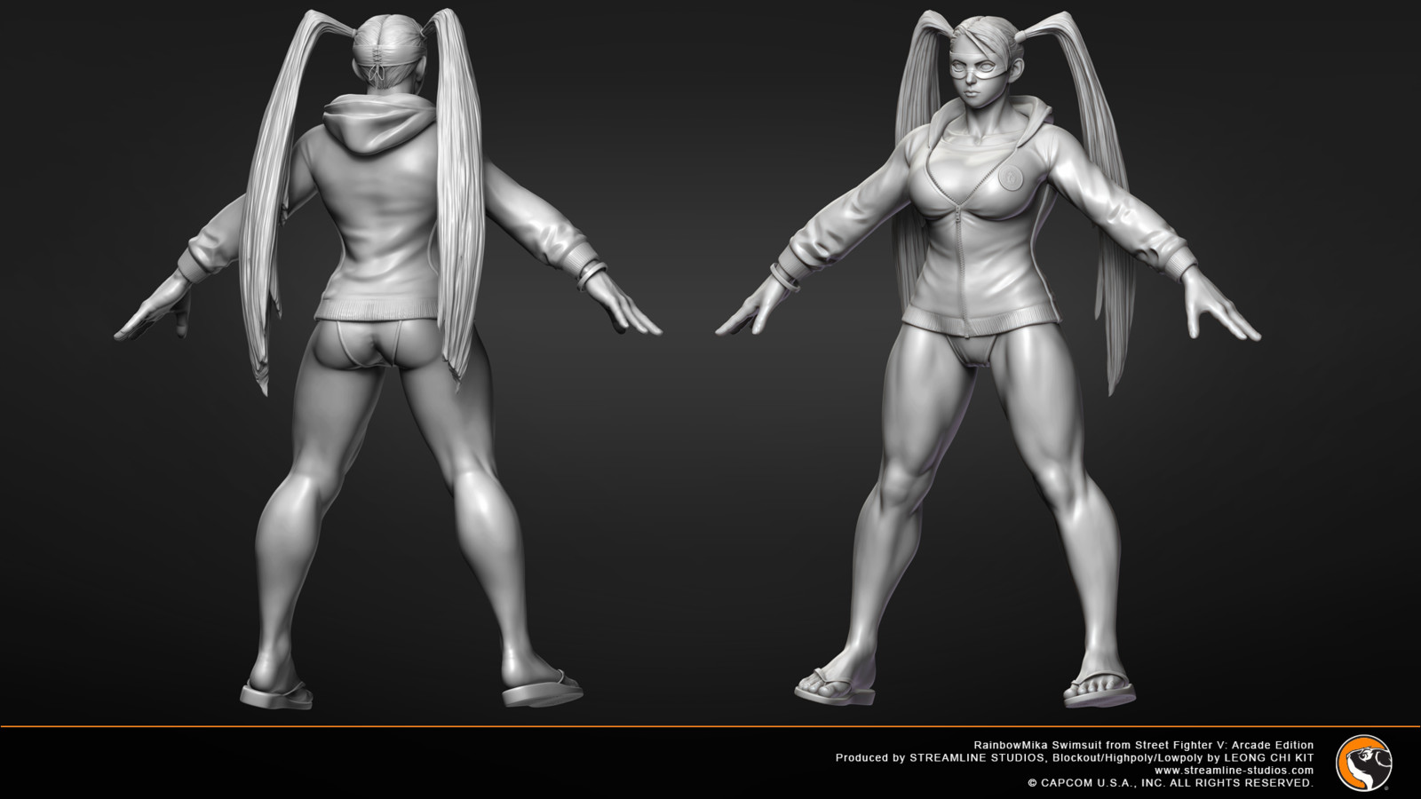 Chi Kit Leong - Street Fighter V: Rainbow Mika_Swimsuit