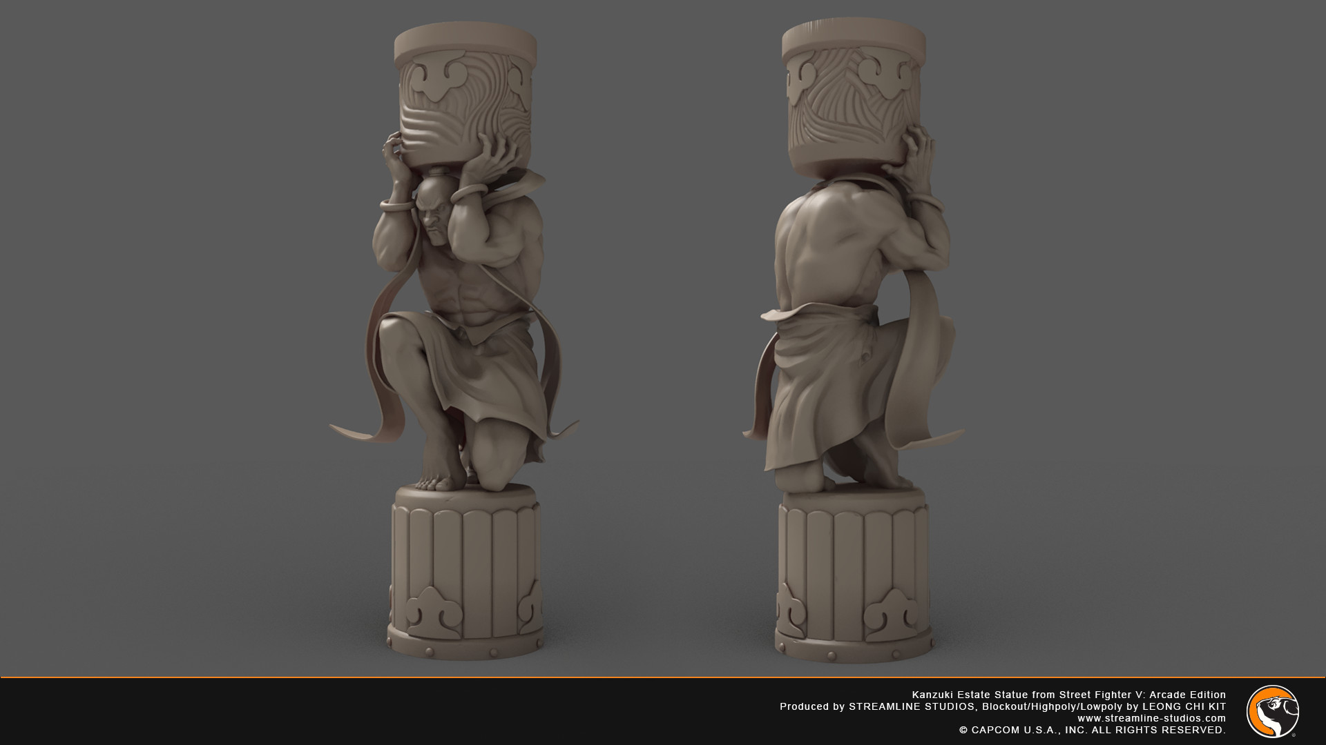 Chi Kit Leong - Street Fighter V: Statue pillar
