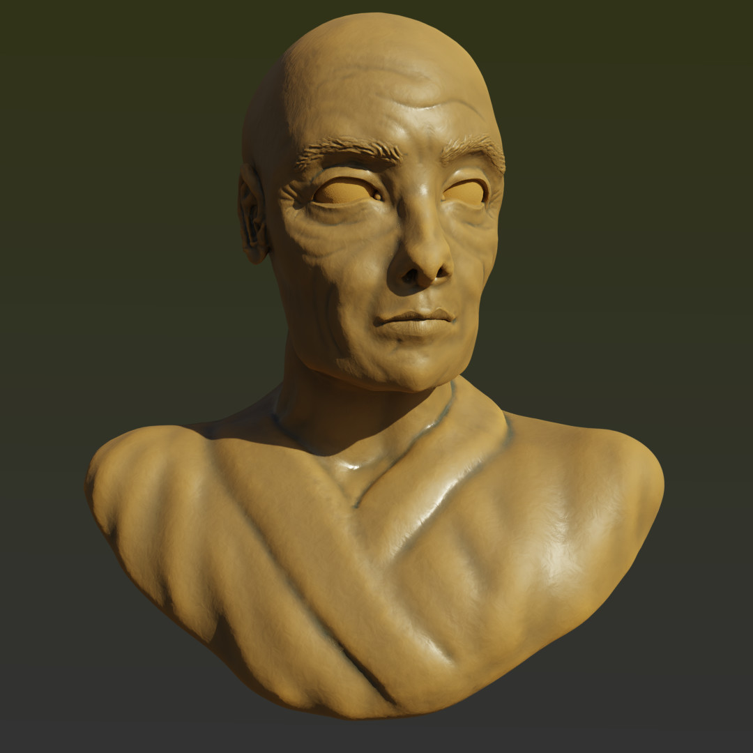 ArtStation - Middle aged monk