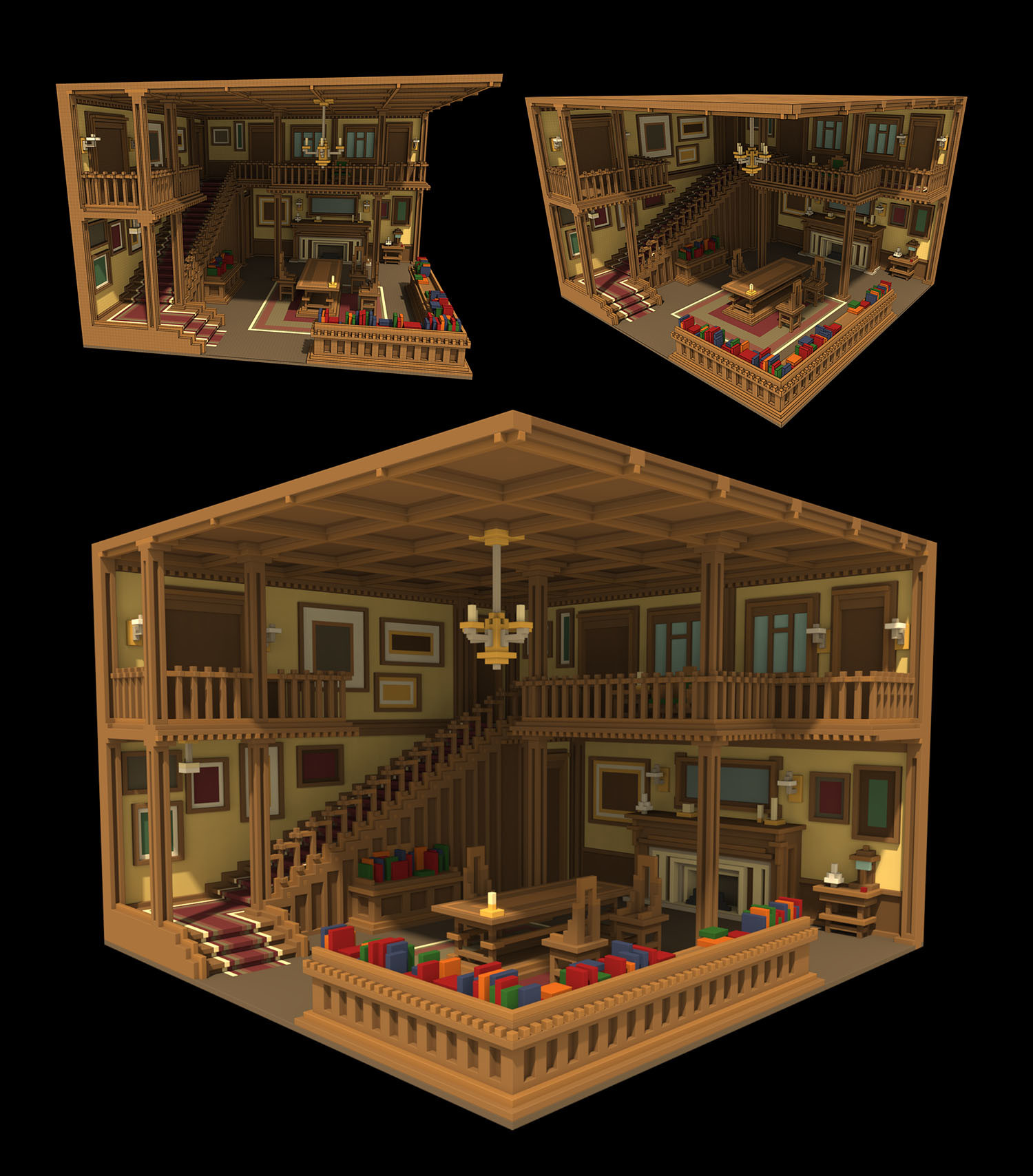 ArtStation - Voxel interior