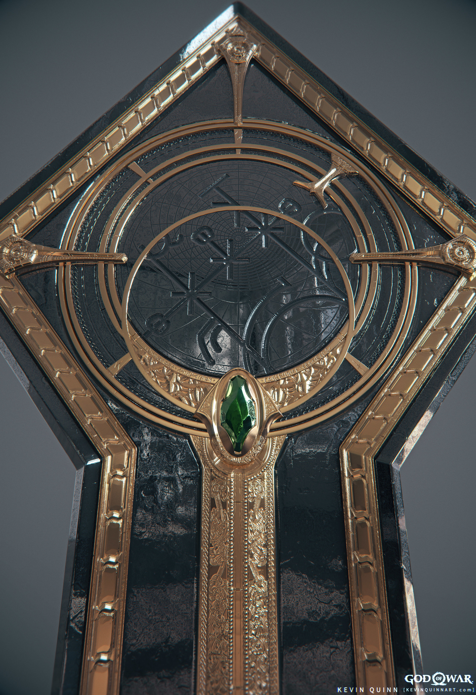 Kevin Quinn: Portfolio - God of War (2018) - Realm Travel Door Renders
