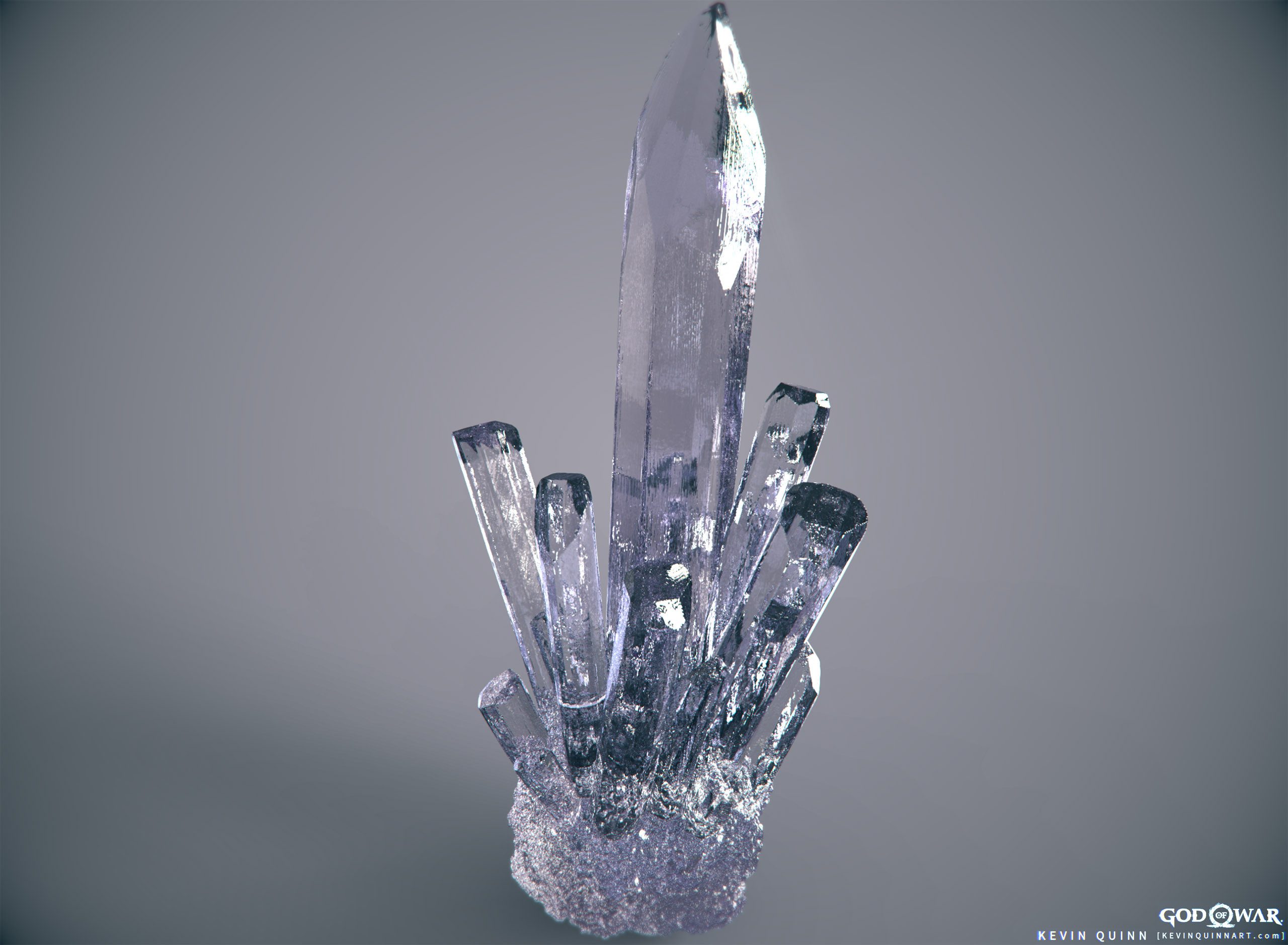 Kevin Quinn: Portfolio - God of War (2018) - Realm Crystal Renders
