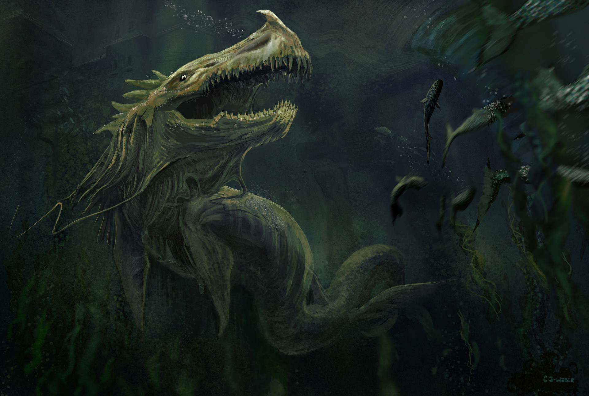 Moat Monster by Corey-James Weber : r/ImaginaryLeviathans