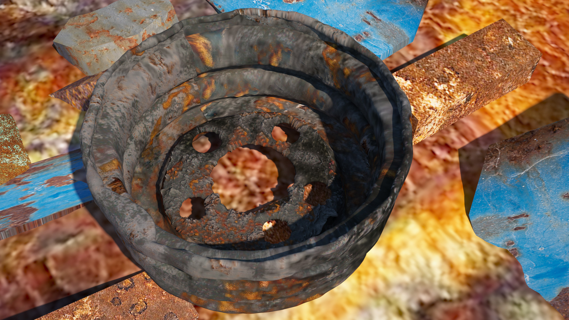 pankaj chauhan - old rusted rim