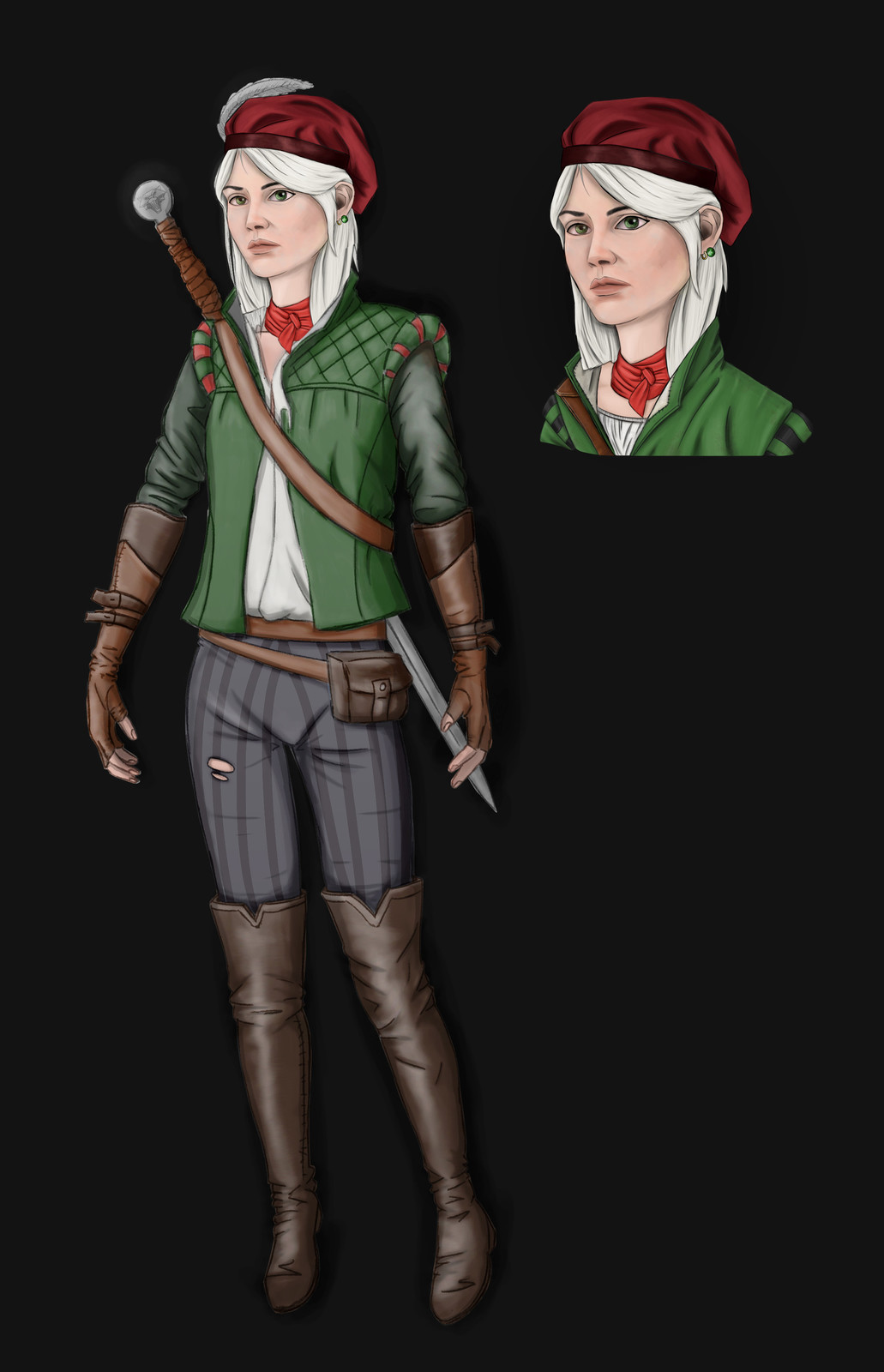 Ellie Oliver - Gibson - Falka of The Rats (Teenage Ciri)