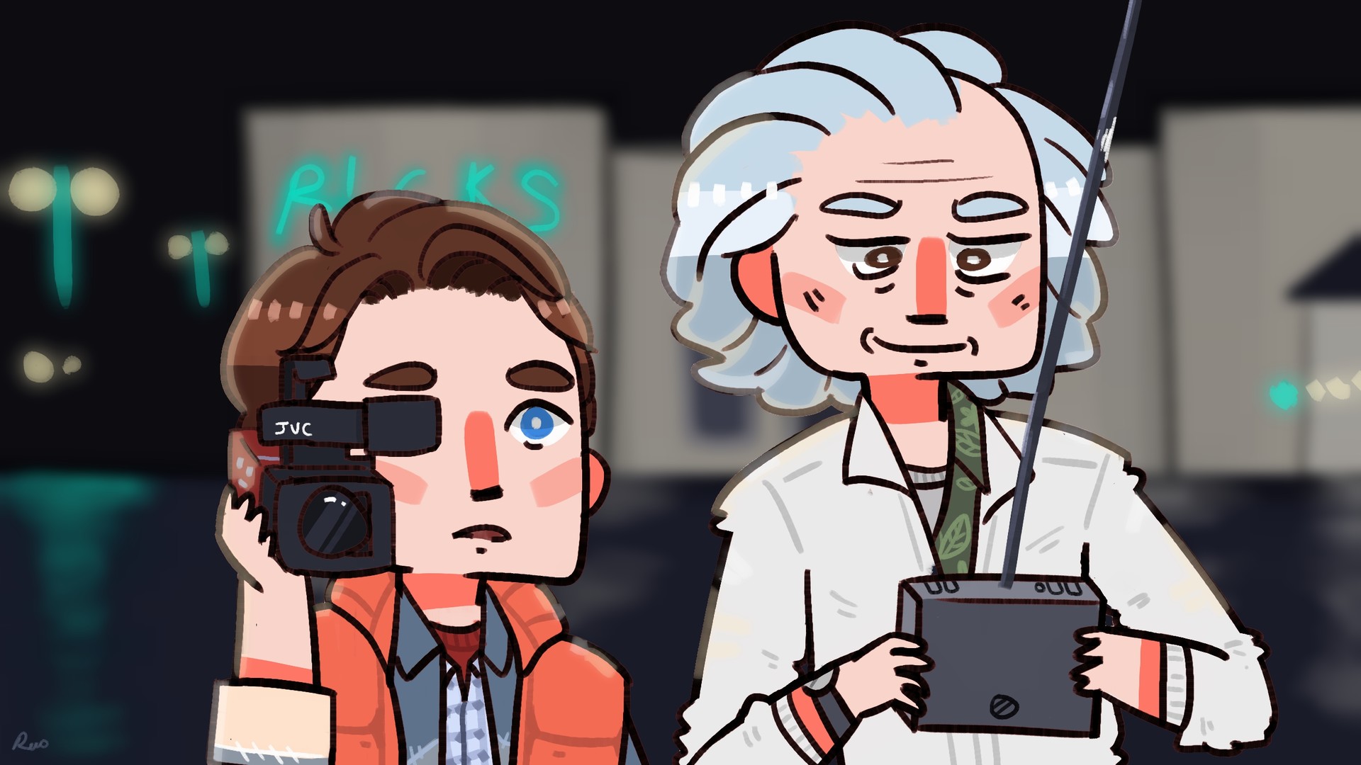 Reuben - Back to the Future redraw stills