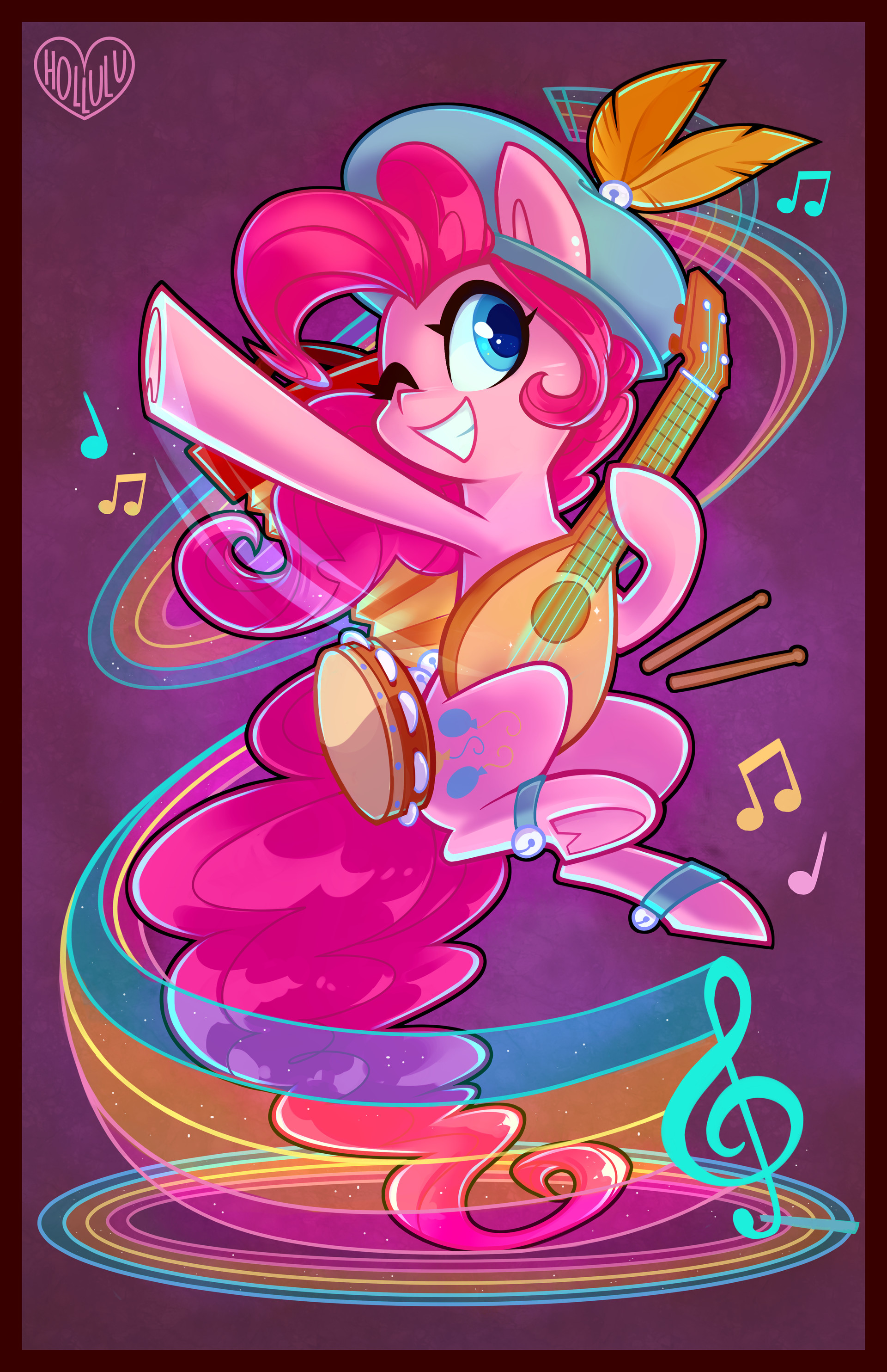 ArtStation - Fantasy Pony Series #1: Bard Pinkie Pie