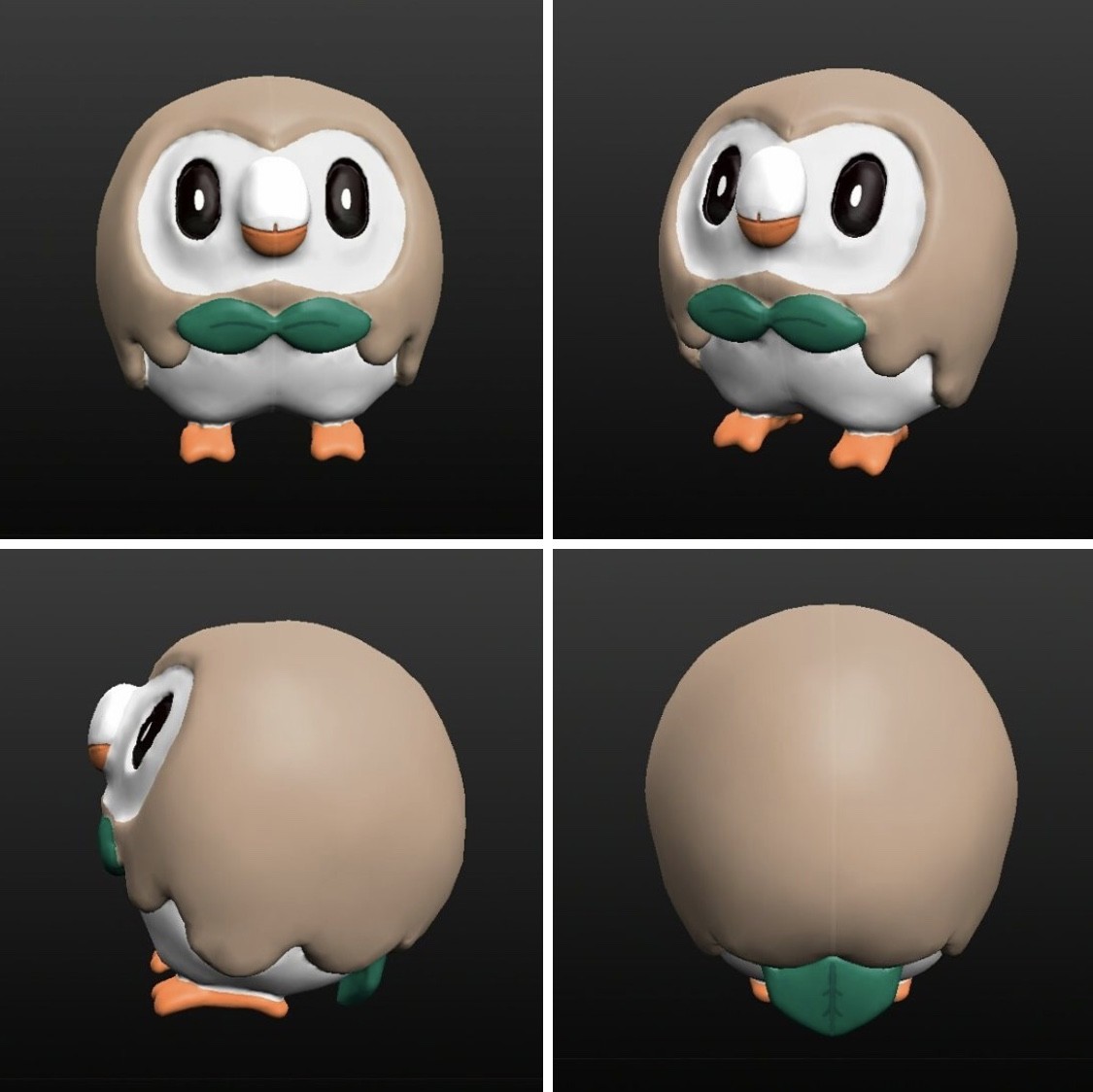 ArtStation - Rowlet Sculpt